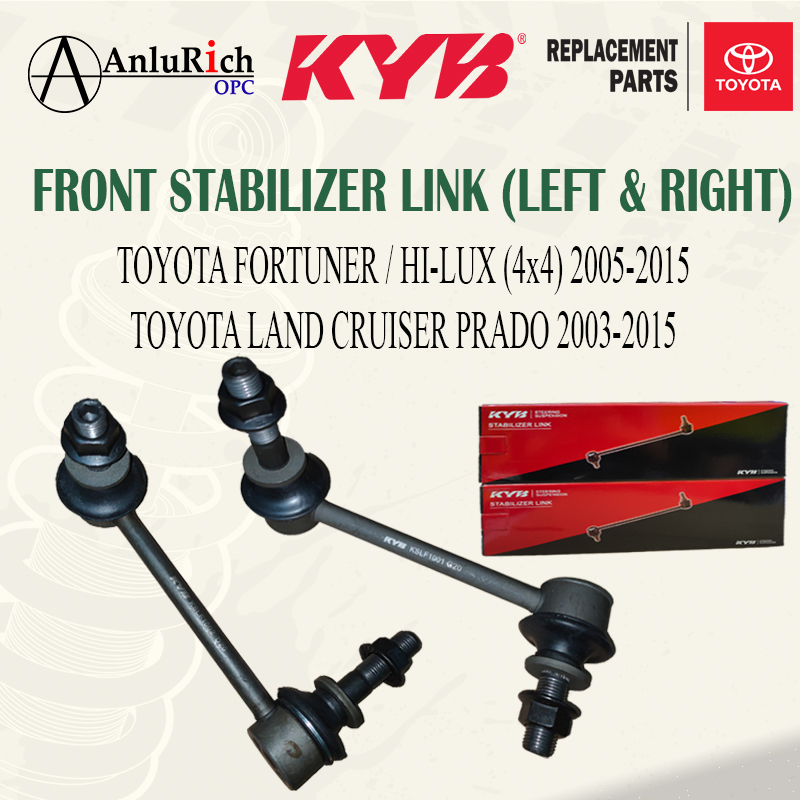 FRONT STABILIZER LINK SET (2PCS) TOYOTA FORTUNER / HILUX (4x4) 2005 ...