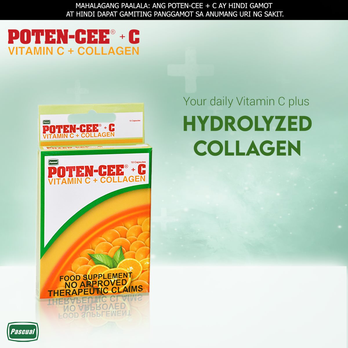 Potencee collagen (vitamin c 70mg +collagen 650mg)10pcs per pack ...
