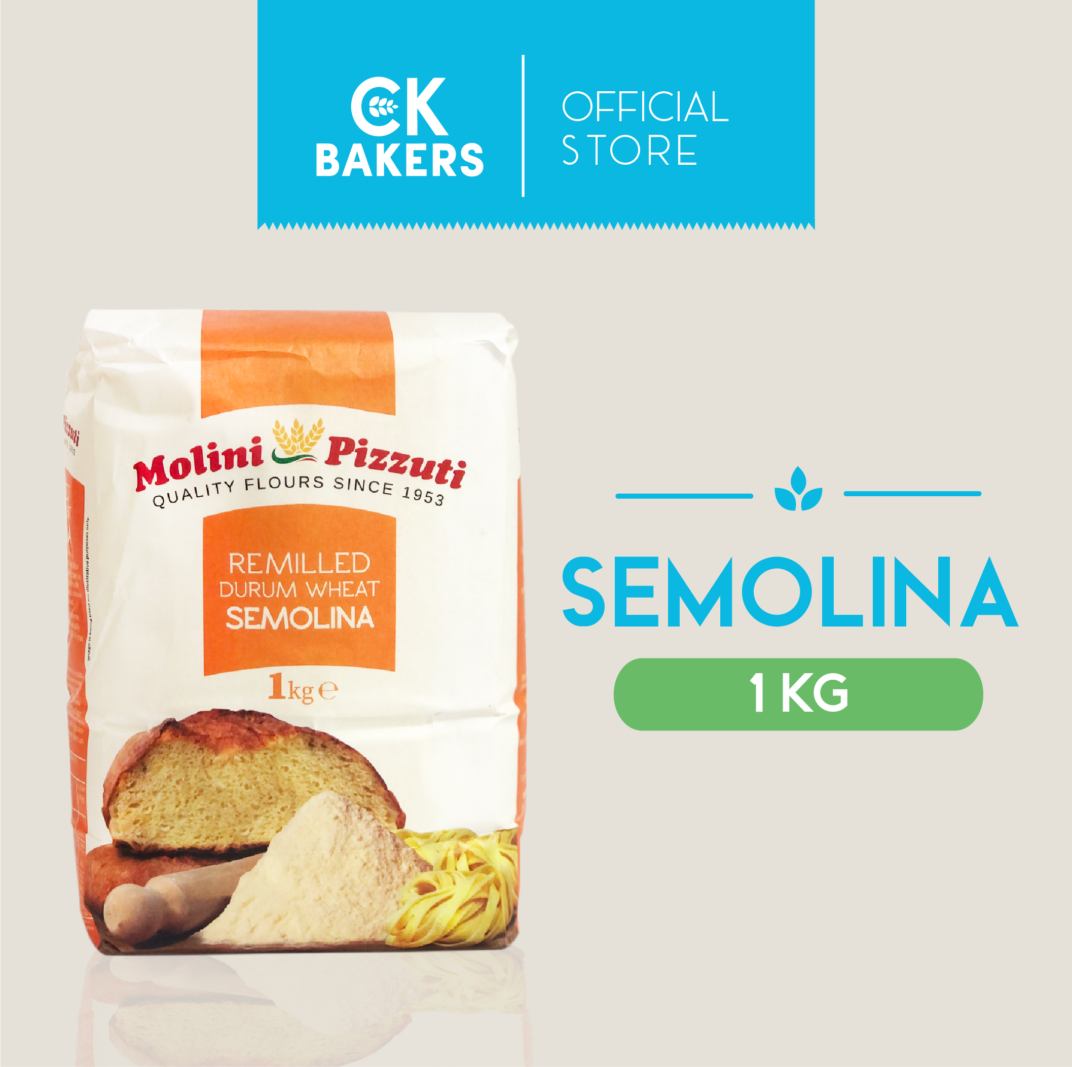 Semolina Flour Semola Rimacinata "Molini Pizzuti Italian" 1kg | Lazada PH