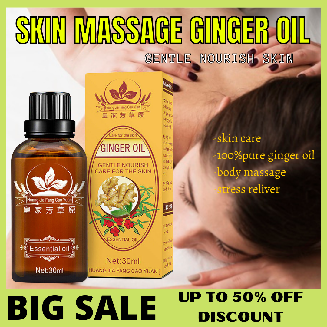 SALE!! Essential Ginger Oil Pure And All Natural 100% relieve muscle ...