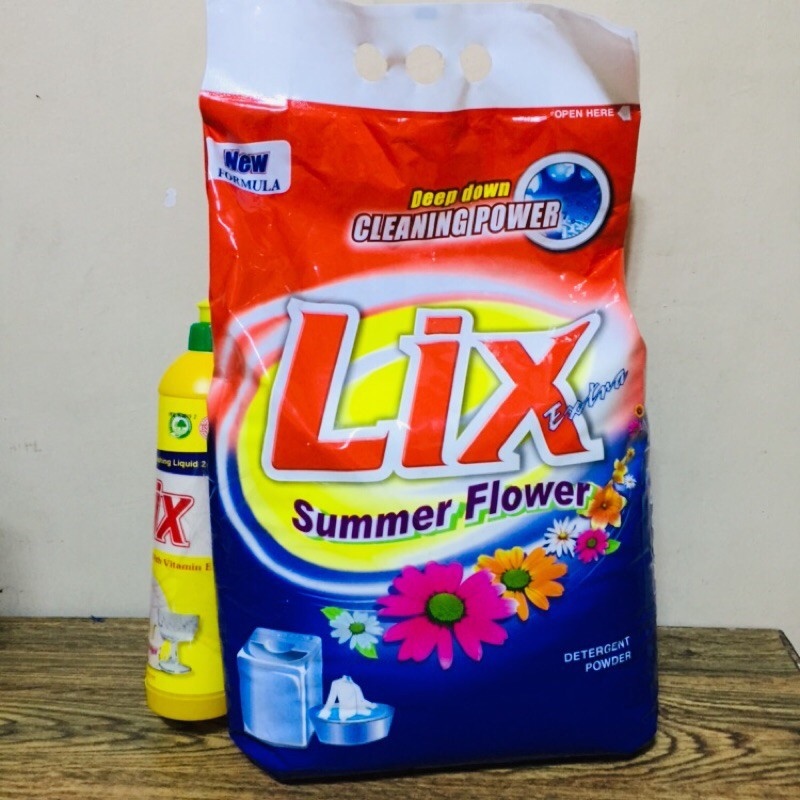 The new 2022 Lix Powder Detergent 5Kg (with Free Dishwashing Liquid ...