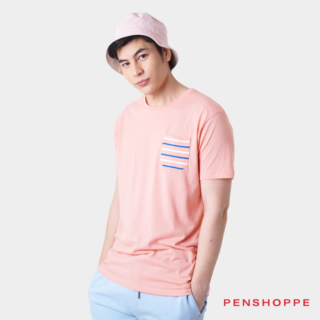 Penshoppe Striped Pocket T-Shirt Collection For Men | Lazada PH