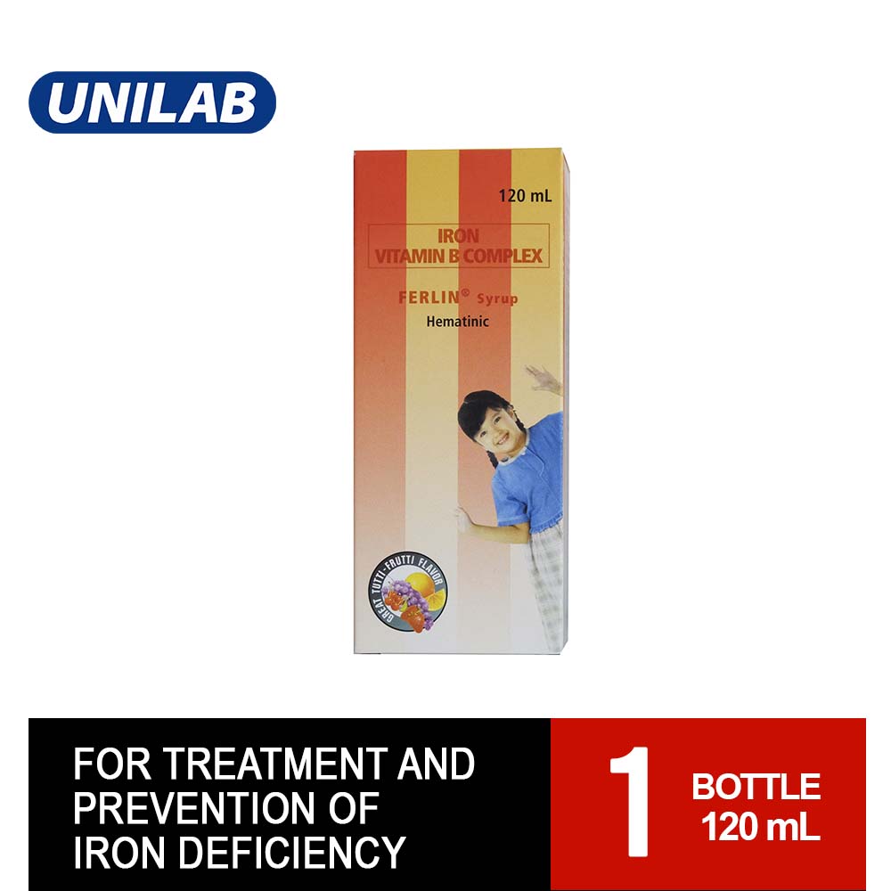 Ferlin Syrup 120ml For Treatment And Prevention Of Iron Deficiency And ...