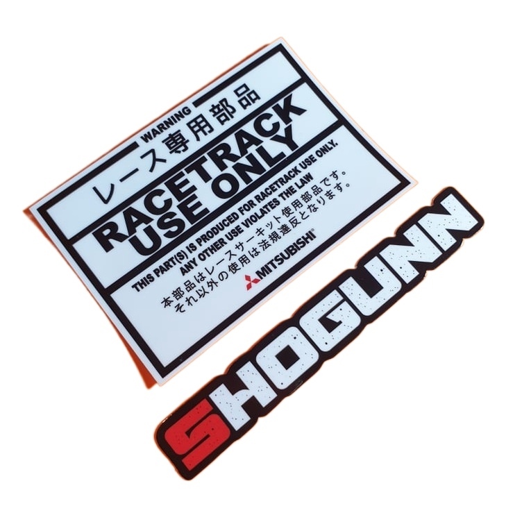 Custom JDM Race Track Use Only Laminated Vinyl Sticker (TRD Spoon ...