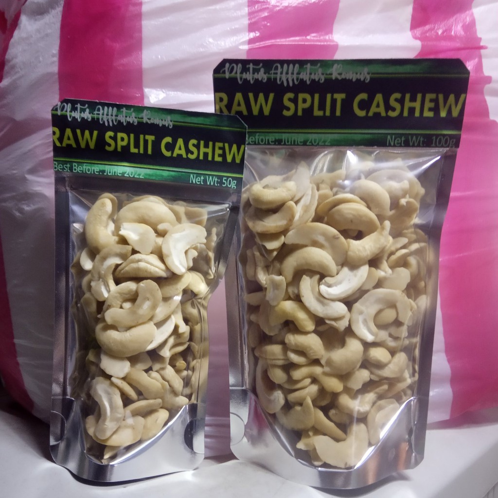 Roasted / Raw Split Cashew from Palawan Unsalted 50g - 100g | Lazada PH