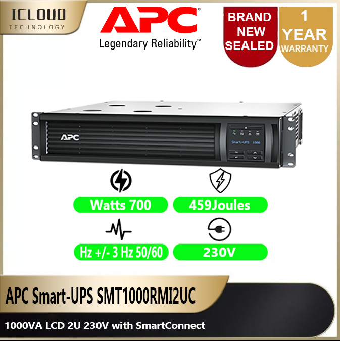 APC Smart-UPS SMT1000RMI2UC 1000VA LCD RM 2U 230V with SmartConnect | Lazada PH