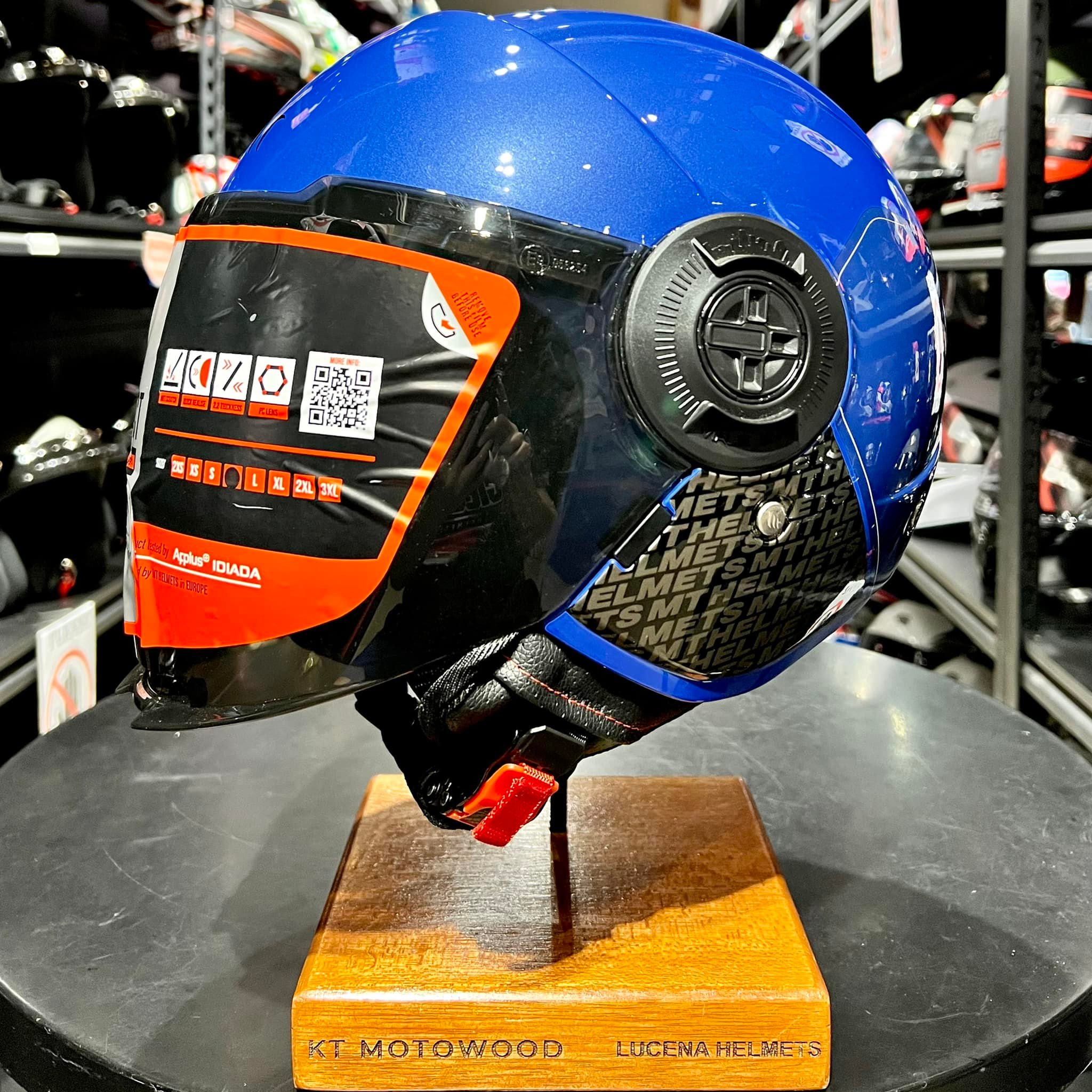 MT VIALE SV BREAK Half Face Dual Visor Helmet w/ FREE EXTRA VISOR ...