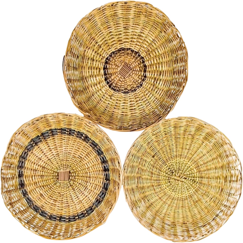CASA VIDA Rattan Plate - #3869 Reusable Service Plates for Dinner Party ...