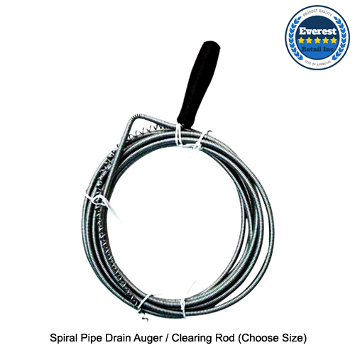 Spiral Pipe Drain Auger / Clearing Rod (Choose Size) | Lazada PH