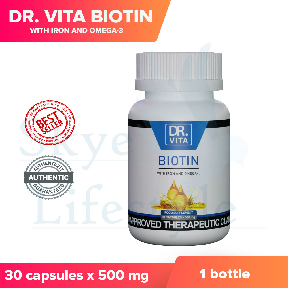 Authentic Dr. Vita Biotin with Iron and Omega 3 for Men | Lazada PH