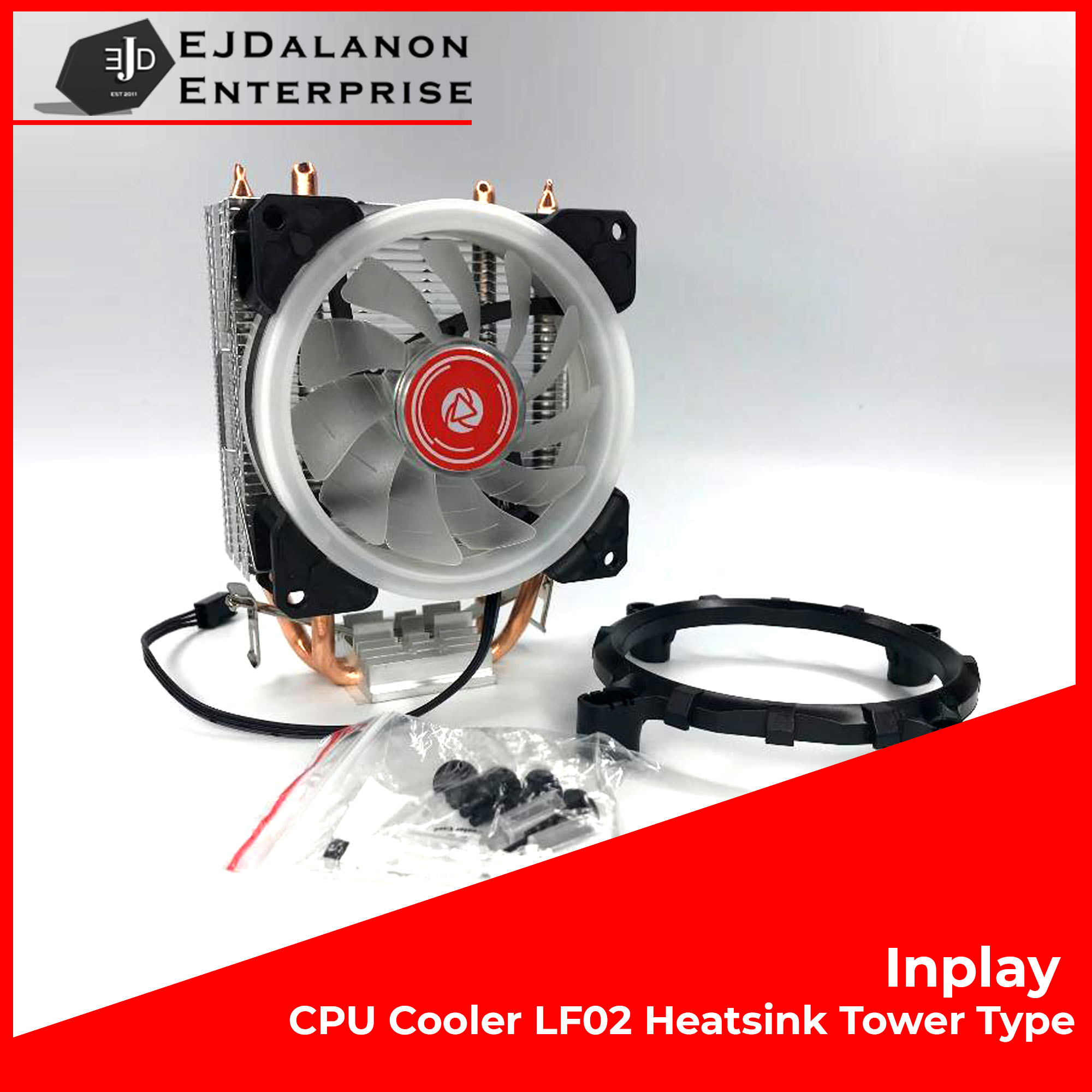 Inplay LF02 High Performance CPU Cooler | Fan for PC | PC Fan | RGB Fan ...