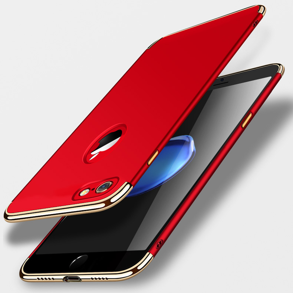 iPhone SE 2020 กรณี, RUILEAN 3 in 1 Combination Electroplate Frame Hard ...