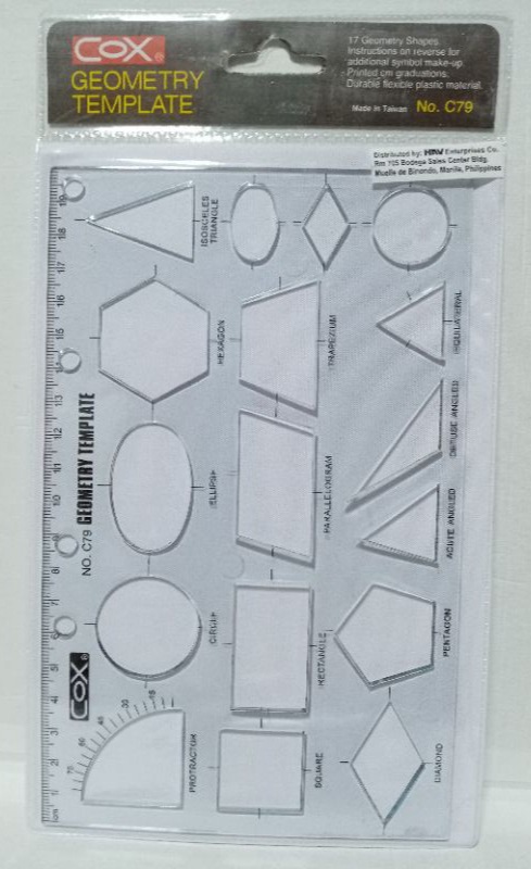 Cox Geometry Drawing Template Stencil | Lazada PH