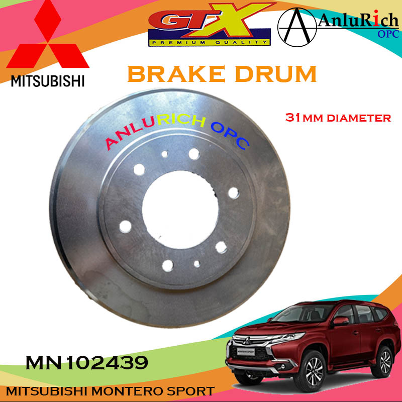 Brake Drum Rear Mistubishi Montero Sport GTX Part no.MN102439 | Lazada PH
