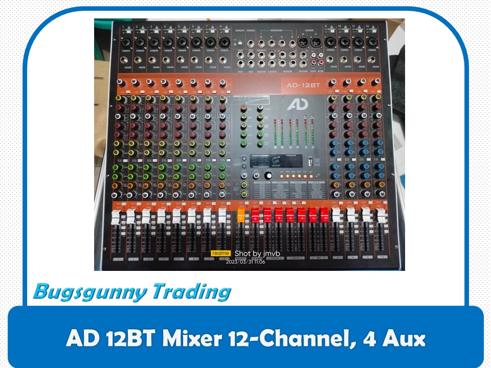 AD 12BT Mixer 12-Channel, 4 Aux | Lazada PH