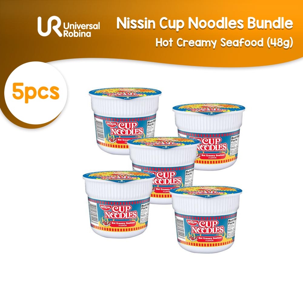 Nissin Cup Noodles Mini Hot Creamy Seafood (48G) - 5 Packs | Lazada PH