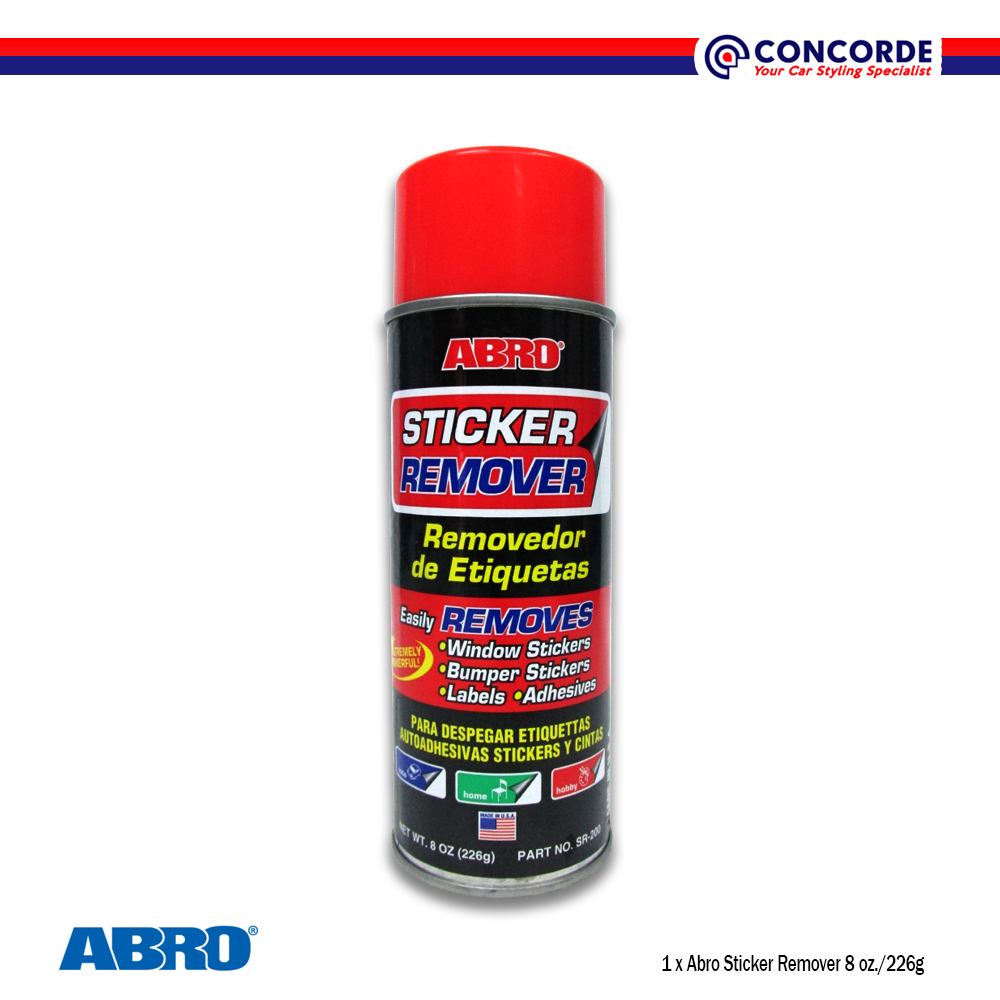 Concorde Abro Sticker Remover 8 oz./226g. | Lazada PH