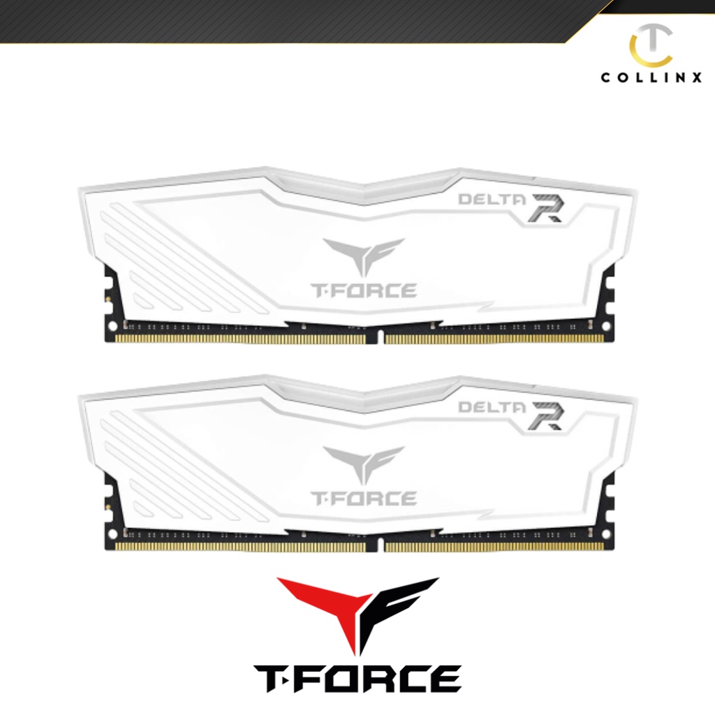 32GB (2X16GB) DDR4 TeamGroup TForce Delta White RAM | 3200MHZ / 3600MHZ ...