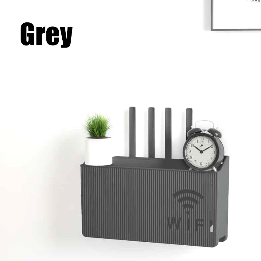 Wireless Wifi Router Storage Box Panel Stb No Punch Wall Mounting TV ...