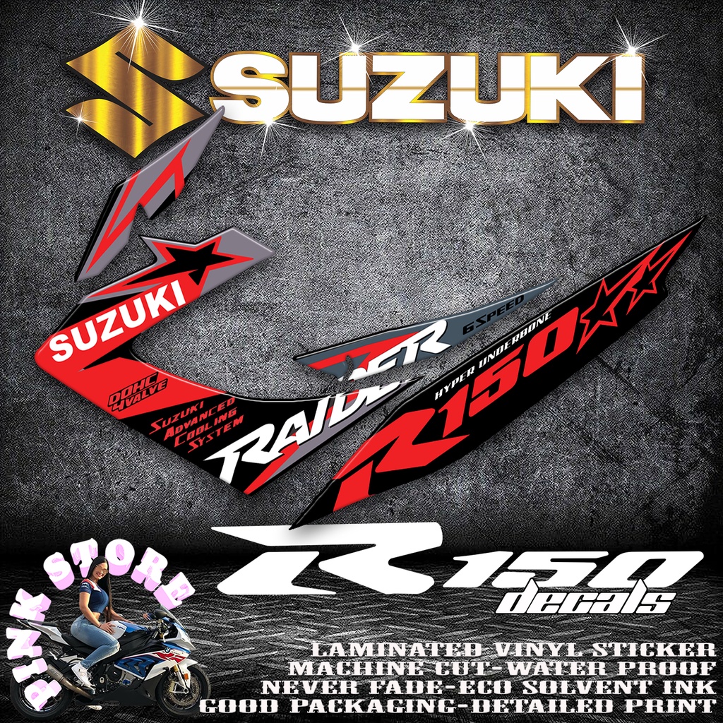 Suzuki Raider 150 carb stock sticker decalsHO4 | Lazada PH