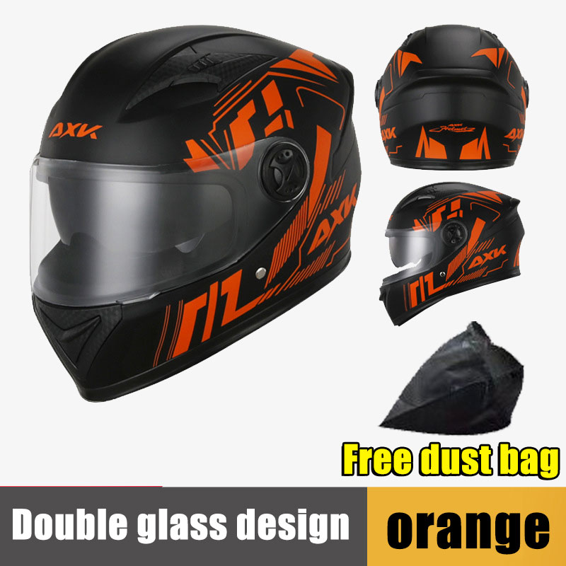 AXK Motorcycle Alliance Icc sticker Helmet Motorcycle Full Face，55-62cm ...