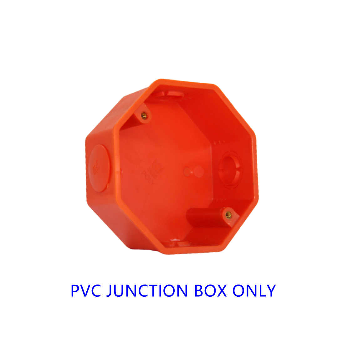 PVC Orange Square Elictrical Junction Box With Cover Poly Utility Box 4 ...