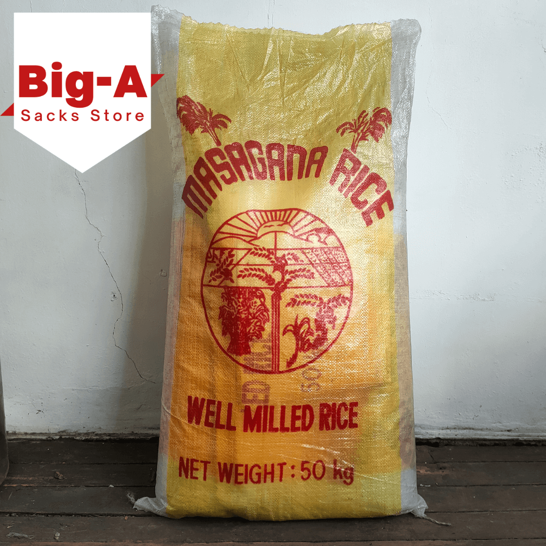 New 50kg Transparent One Print Masagana Rice Sack/ Sako/ Sako Bag ...