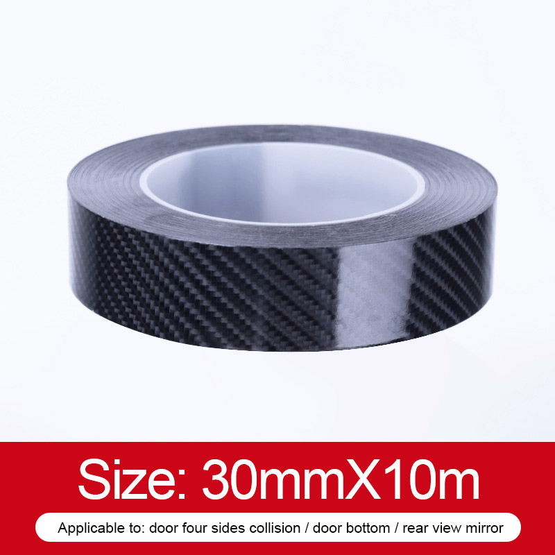 5D Car Door Protector Sticker Door Sill Scratchproof Carbon Fiber Vinyl ...