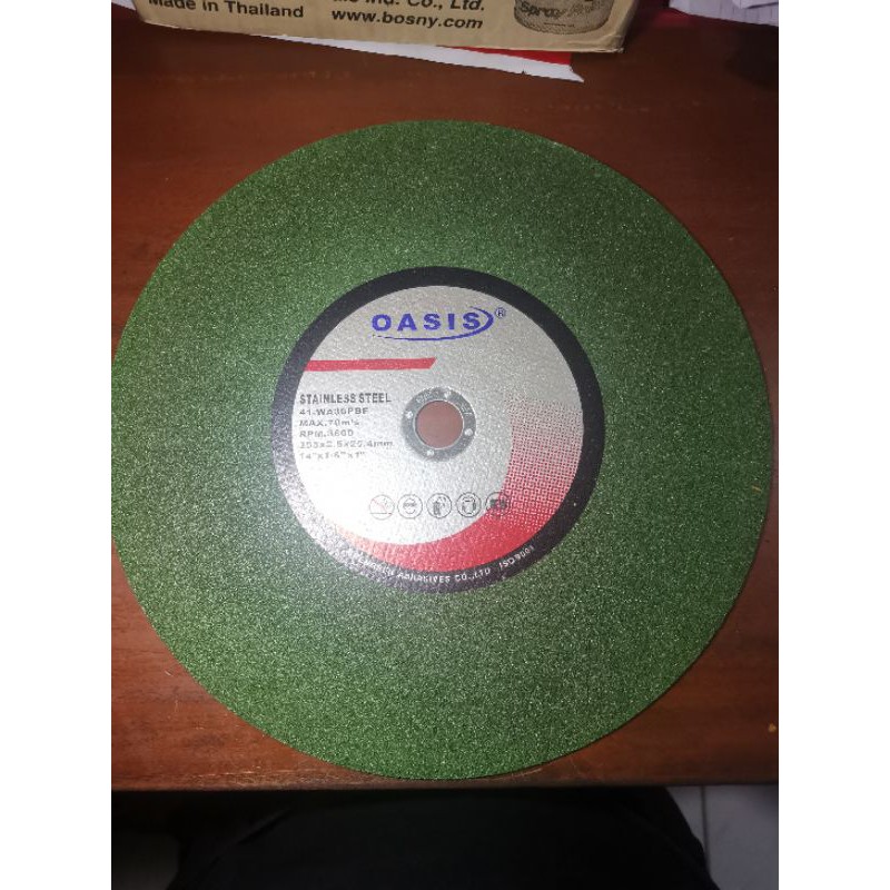 Oasis cut off disc 14'inch. color Black and green. | Lazada PH