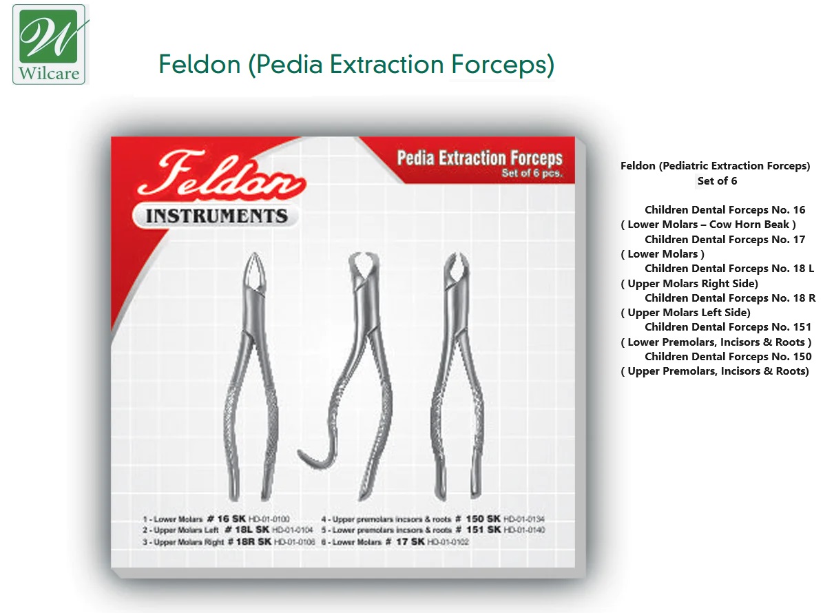 Pediatric Dental Forceps SET OF 6pcs Pedia Forceps | Lazada PH