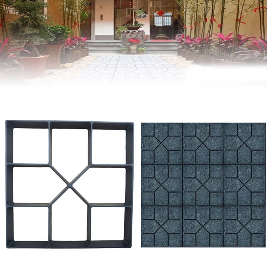 DIY Tiles Concrete Molds Cement Walking Path Molder Floor Path Maker ...