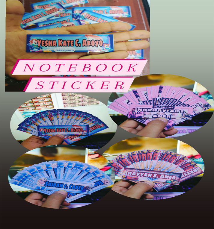 16 PCS PERSONALIZED NOTE BOOK STICKER LABEL FOR KIDS PERSONALIZED NAME ...