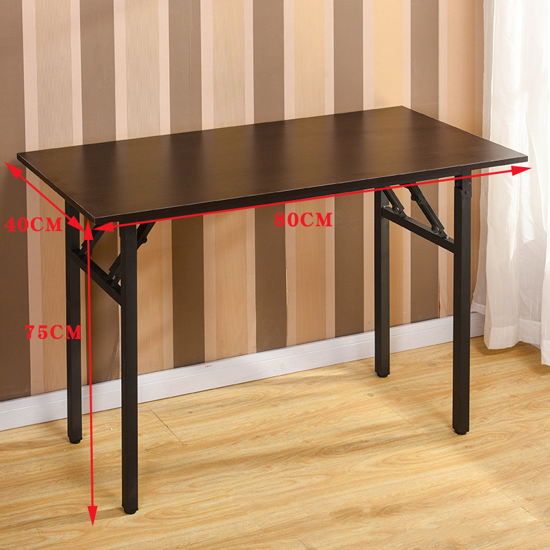 Double Layer Folding Table Dining table training table study desk ...