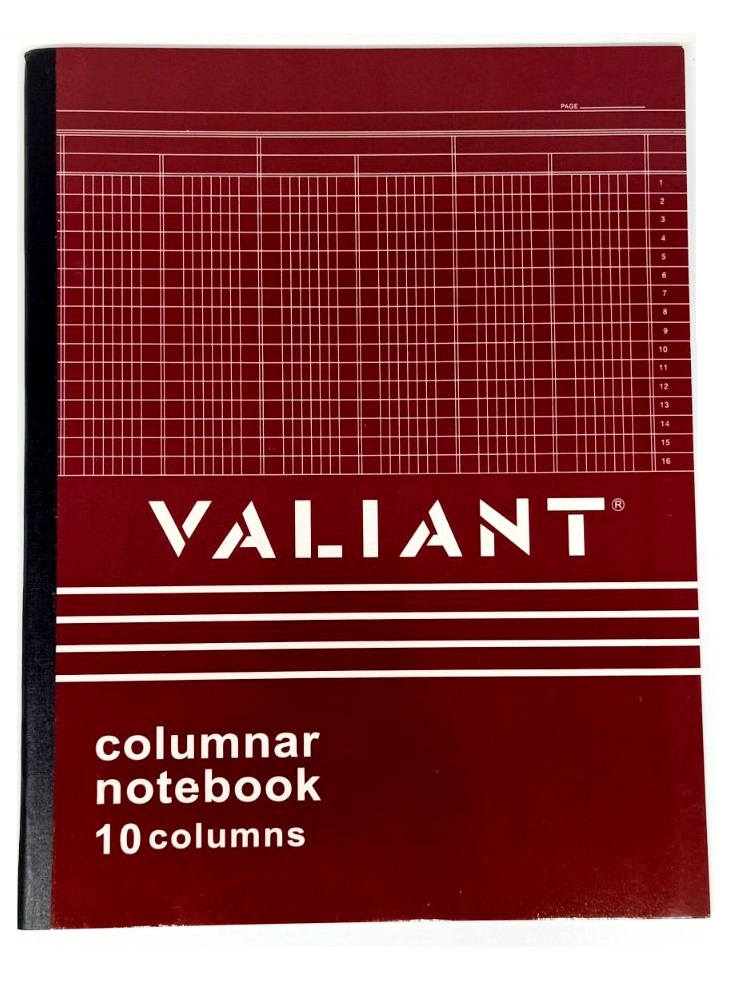 Valiant Columnar Notebook Record Book Journal Ledger Cash Notebook ...
