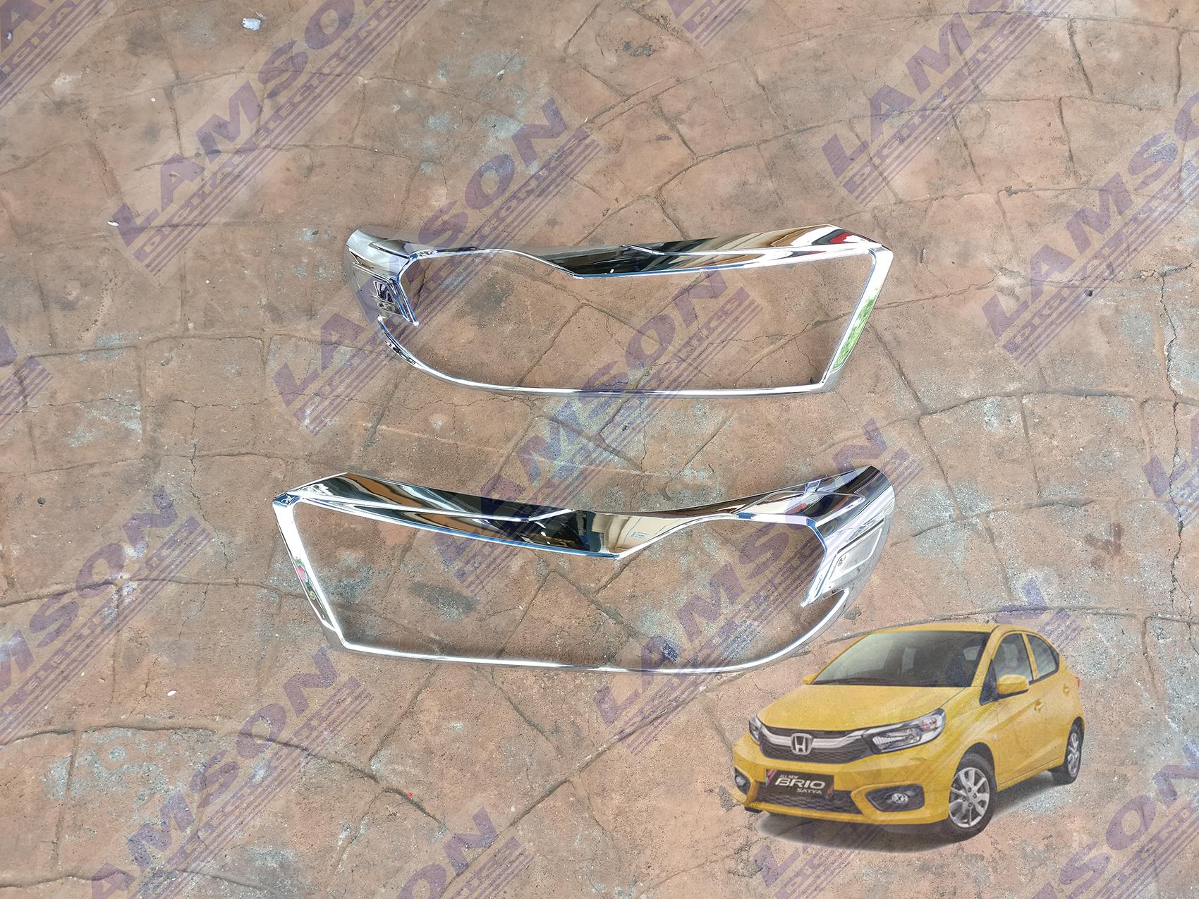 Honda Brio 2nd Generation 2019 - 2023 Headlight Cover Chrome | Lazada PH