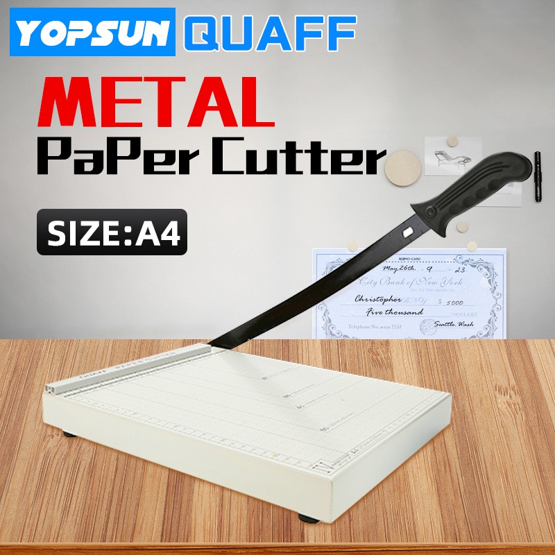 2022 Quaff Paper Cutter Metal Size A3 / B4 / A4 / A5 (7×8) High Quality ...