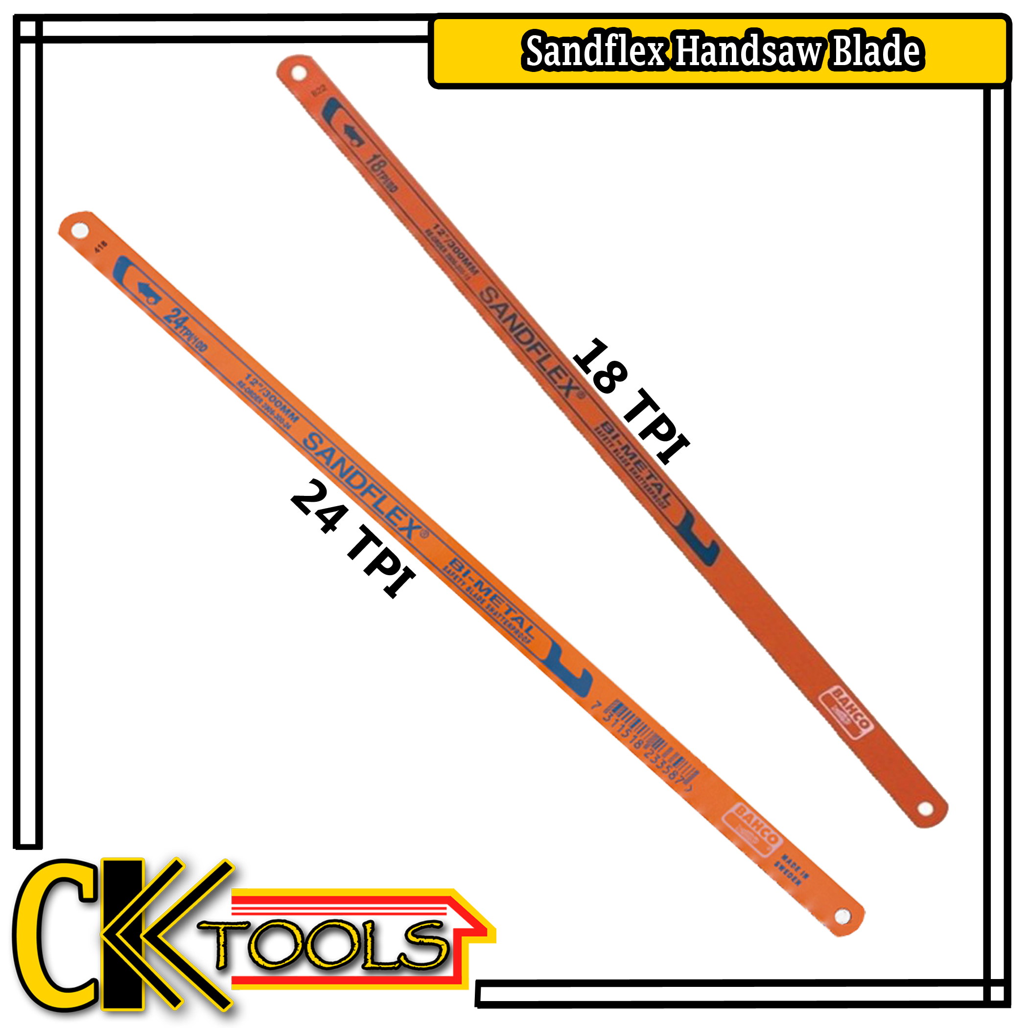SANDFLEX HACKSAW BLADE 18 TPI/8D & 24 TPI/10D (12"/300MM) | Lazada PH