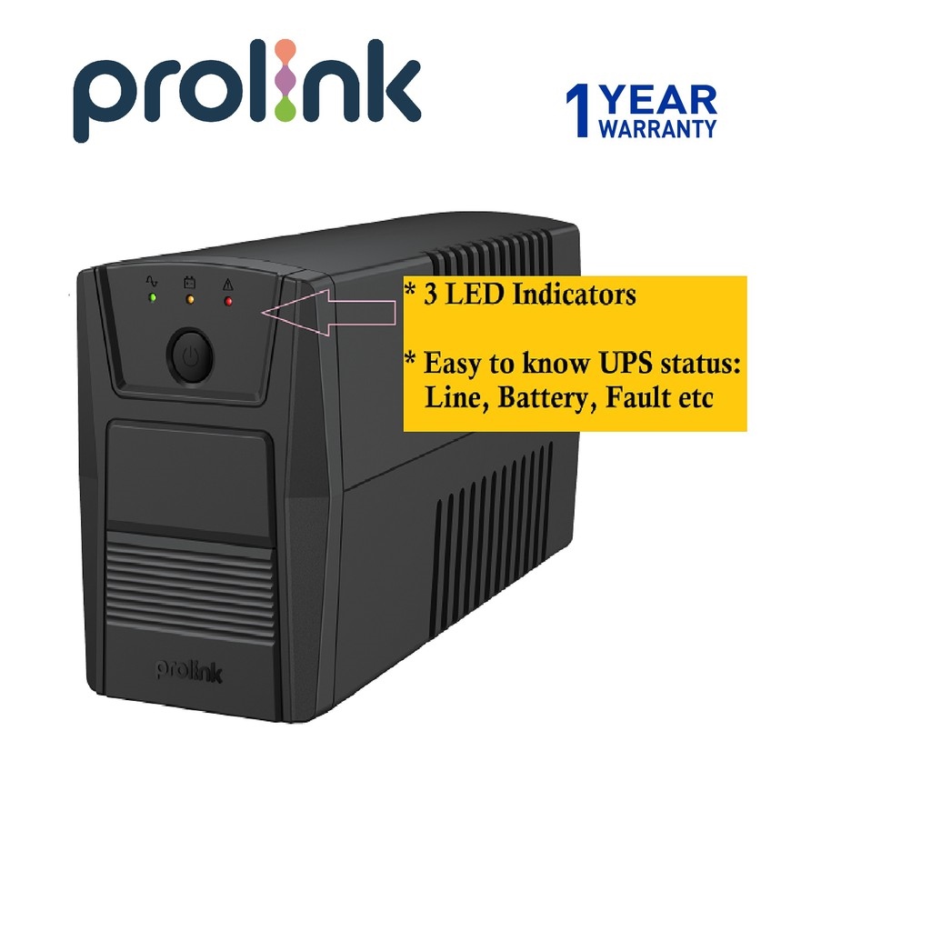 Durable Computer PROLINK PRO701SFC 650VA UPS Power Supply Line ...