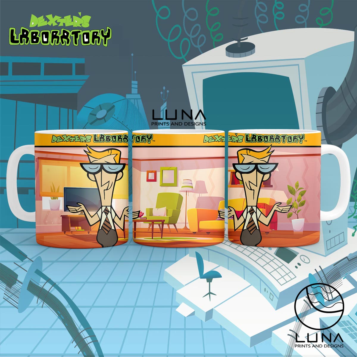 Dexter's Laboratory Coffee Mug Collection (Dexters Lab) - The Luna ...