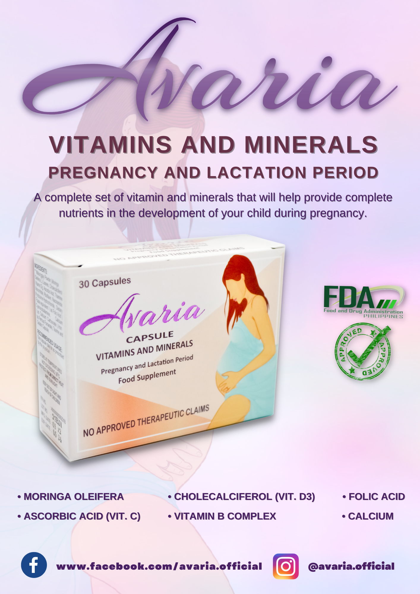 Avaria 30s Capsules for Pregnant and Lactating Women | Lazada PH