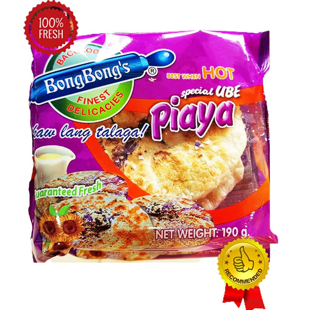 Flavors of Iloilo | Bongbongs Piaya Ube | 10 Pieces inside | Pasalubong ...