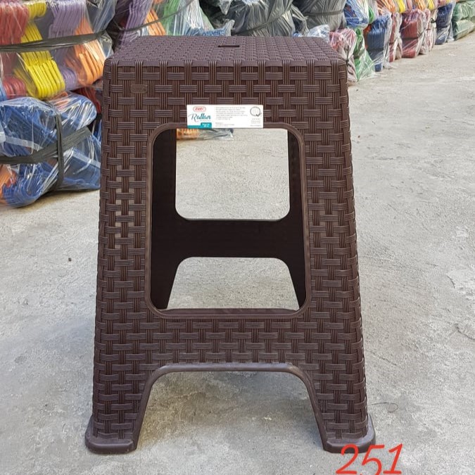 Plastic rattan stool design heavy duty | Lazada PH