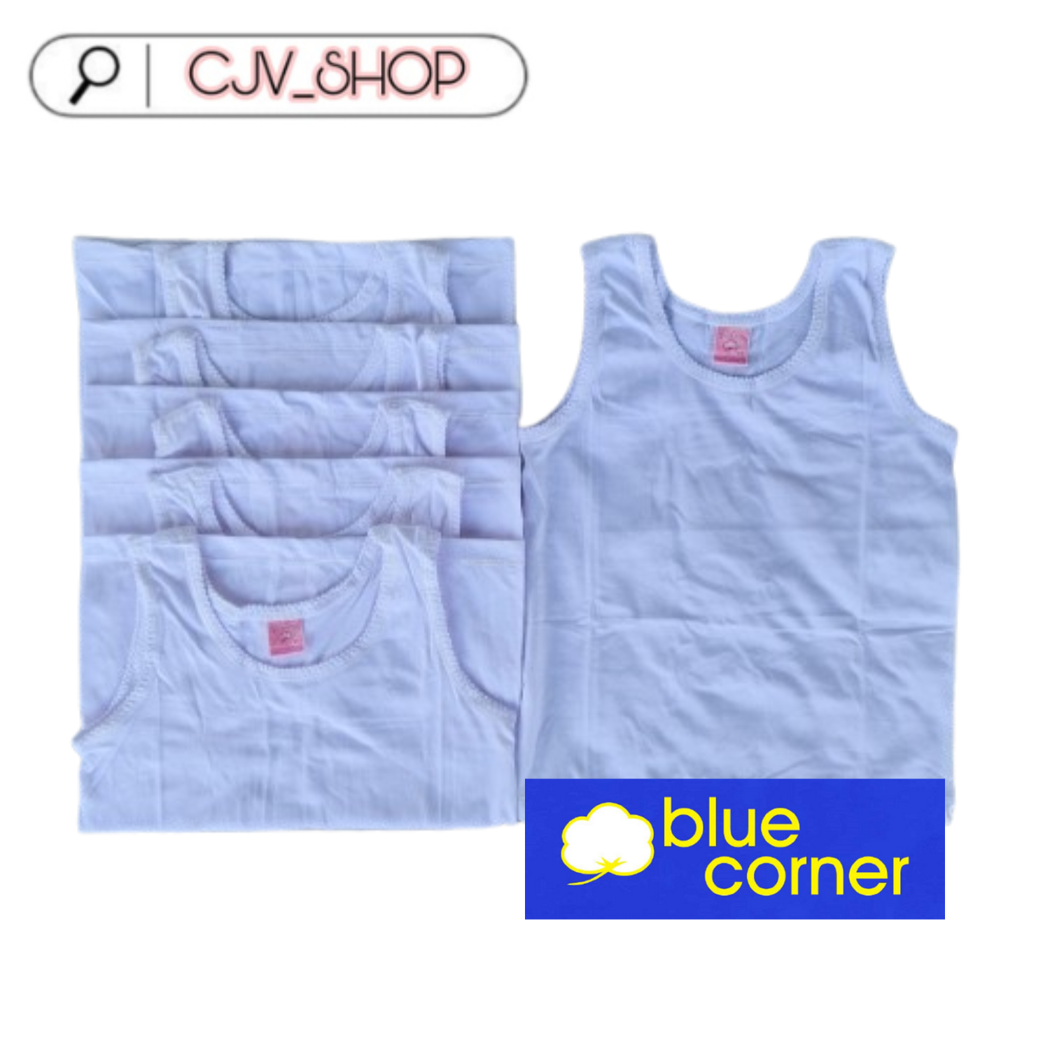 Original Blue Corner For kids Lady Sando White for GIRLS (camisole ...