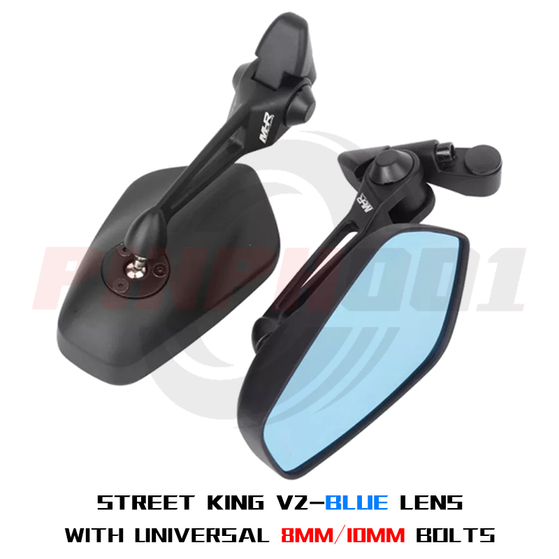 E&M Street King Side Mirror V3 Blue Lens Eye Protection Non Grade Lens ...