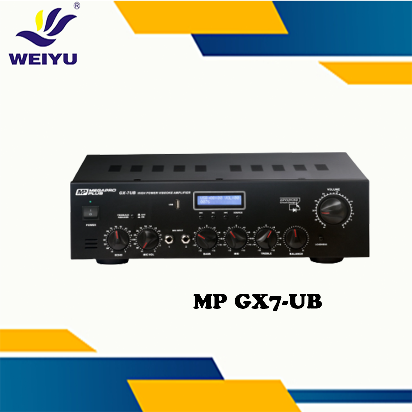 MP Megapro Plus GX7 UB High Power Videoke Amplifier (800WX2) | Lazada PH
