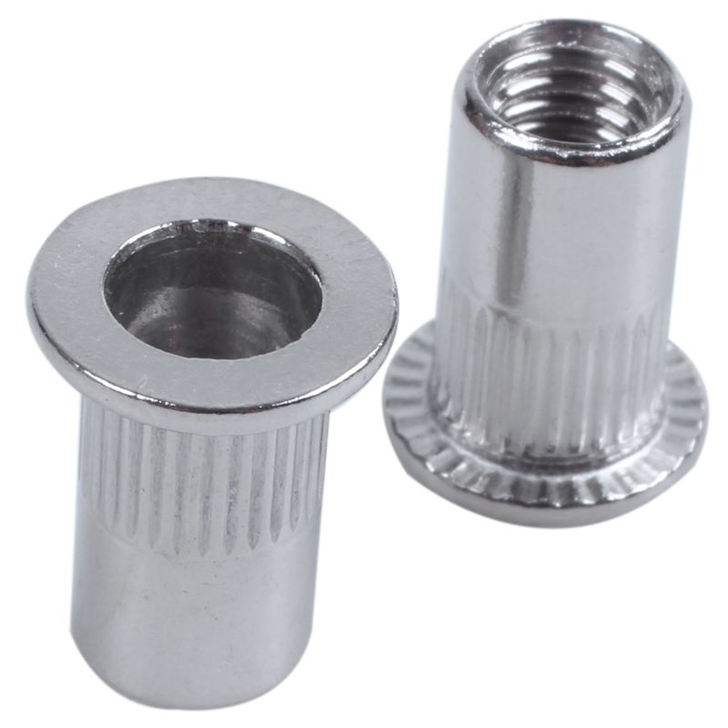 100x M5 Stainless Steel Flat Head Threaded Rivet Nut - RUSHUN - ThaiPick