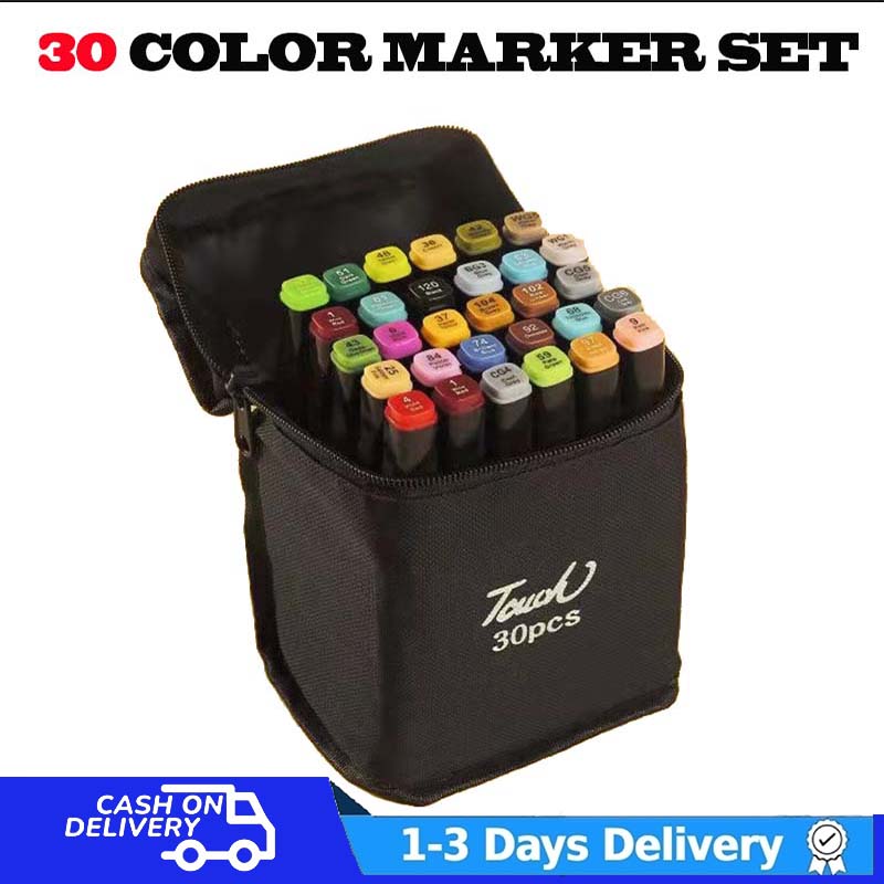 Marker Pen Set Double Tip Oily Alcohol Sketch Art Comic Animation ...