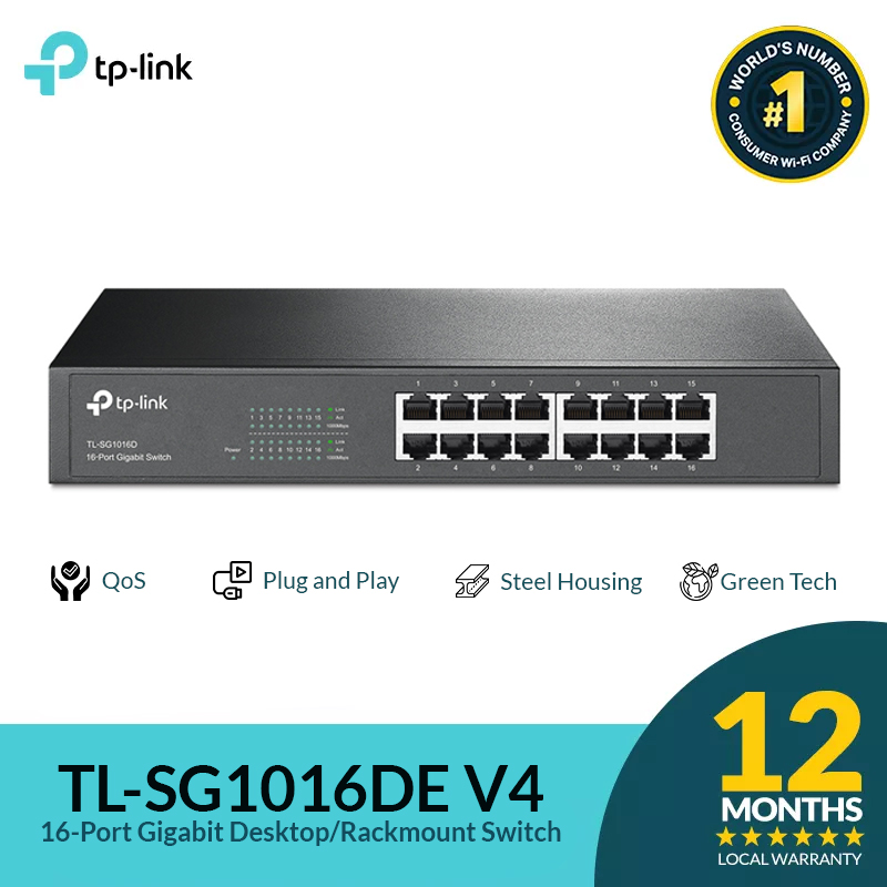 TL-SG1016DE TP-Link 16-port gigabit easy smart switch | Lazada PH