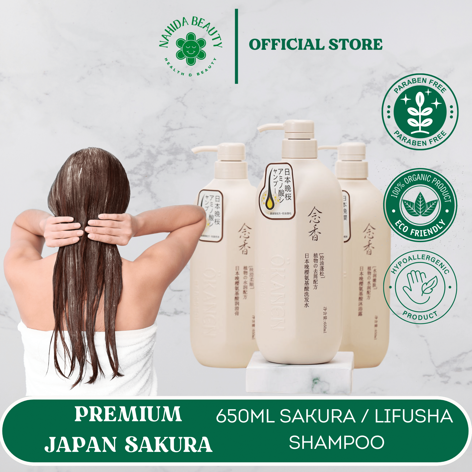 PREMIUM Japan Cherry Blossom Essence Sakura & Lifusha Amino Acid ...