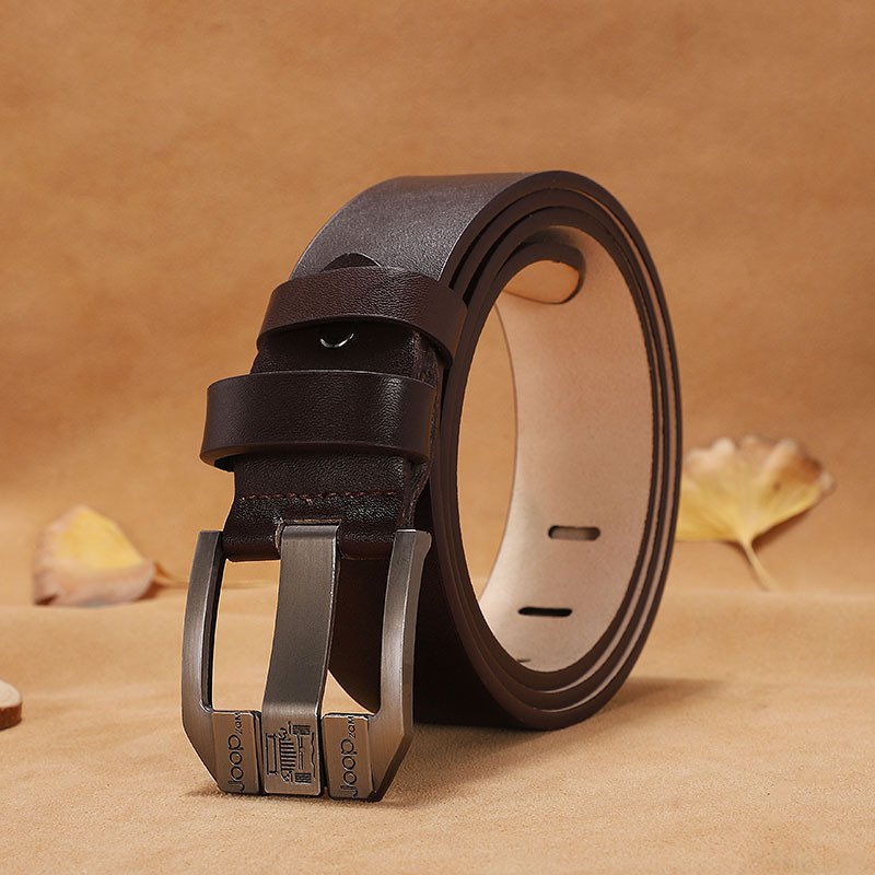 Sunrichh Genuine leather Belt handcrafted men's pin buckle belt | Lazada PH